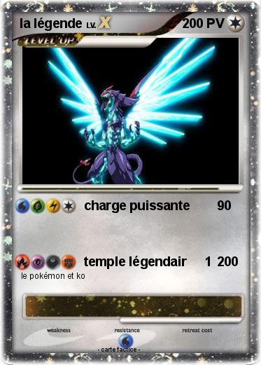 Pokémon la legende 30 30 - charge puissante - Ma carte Pokémon