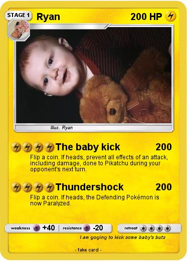 Pokémon Ryan 1332 1332 - The baby kick - My Pokemon Card
