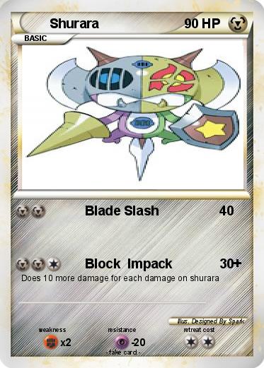 Pokémon Shurara 3 3 - Blade Slash - My Pokemon Card