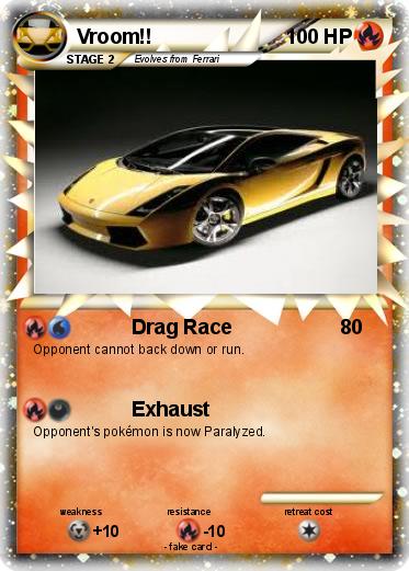 Pokémon Vroom 1 1 - Drag Race - My Pokemon Card
