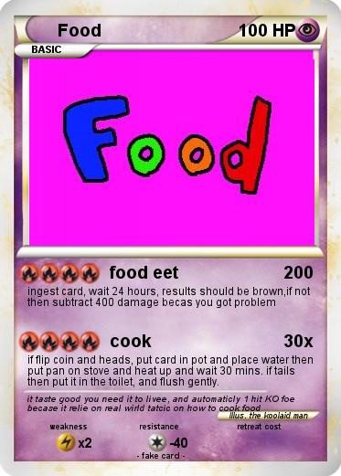 Pokémon Food 202 202 - food eet - My Pokemon Card