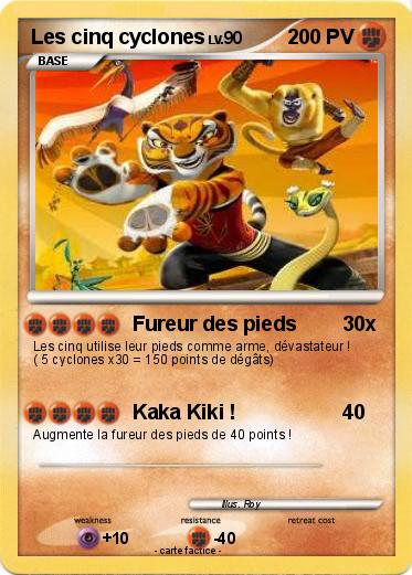 Pokémon Les cinq cyclones 1 1 - Fureur des pieds - Ma carte Pokémon