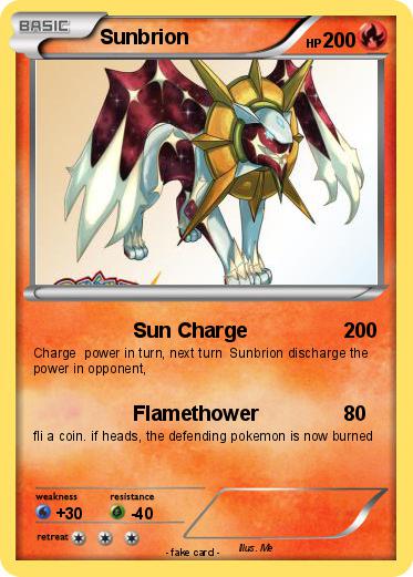 Pokémon Sunbrion - Sun Charge - My Pokemon Card