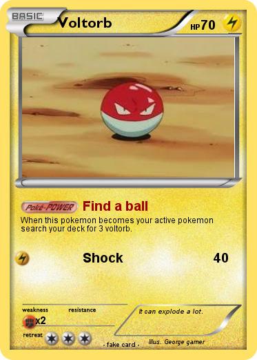 Pokémon Voltorb 122 122 - Find a ball - My Pokemon Card