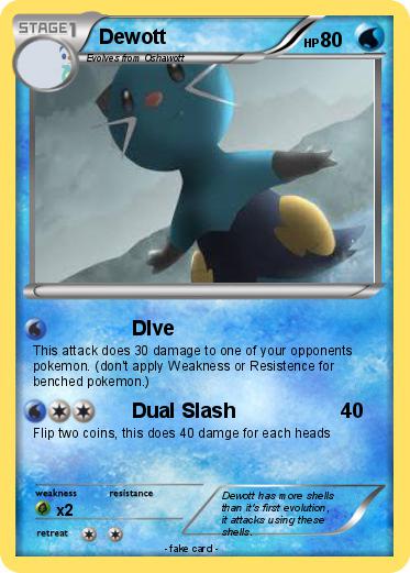 Pokémon Dewott 433 433 - DIve - My Pokemon Card