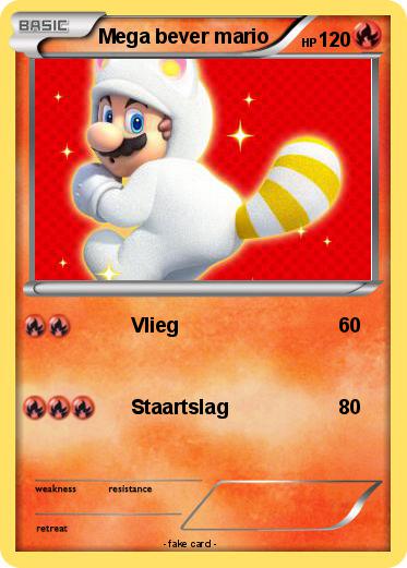 Pokémon Mega bever mario - Vlieg - My Pokemon Card