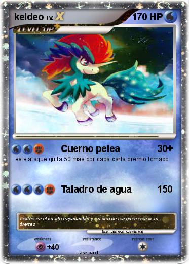 Pokémon keldeo 1289 1289 - Cuerno pelea - My Pokemon Card
