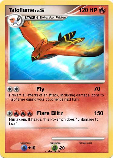 Pokémon Taloflame - Fly - My Pokemon Card