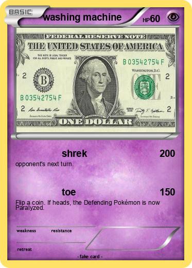 Pokémon washing machine 18 18 - shrek - My Pokemon Card