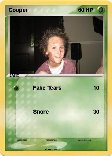 Pokémon Cooper 190 190 - Fake Tears - My Pokemon Card