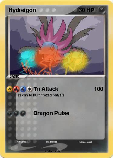 Pokémon Hydreigon 482 482 - Tri Attack - My Pokemon Card