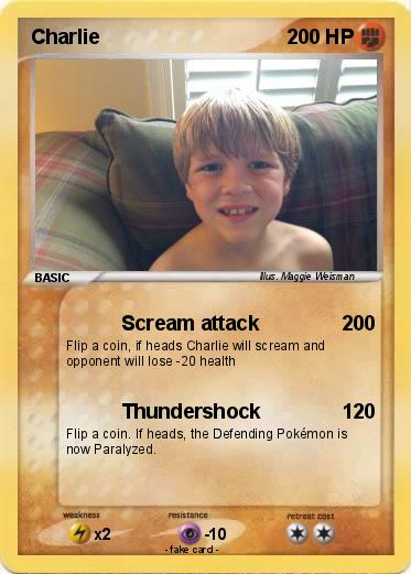 Pokémon Charlie 1033 1033 - Scream attack - My Pokemon Card