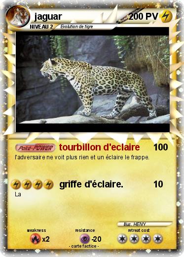 Pokémon jaguar 67 67 - tourbillon d'eclaire - Ma carte Pokémon