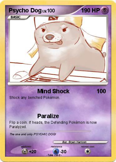 Pokémon Psycho Dog 3 3 - Mind Shock - My Pokemon Card