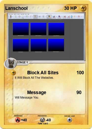 Pokémon Lanschool 1 1 - Block All Sites - My Pokemon Card