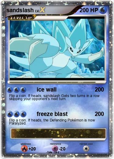 Pokémon sandslash 152 152 - ice wall - My Pokemon Card