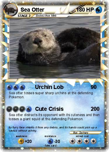 Pokémon Sea Otter 5 5 - Urchin Lob - My Pokemon Card