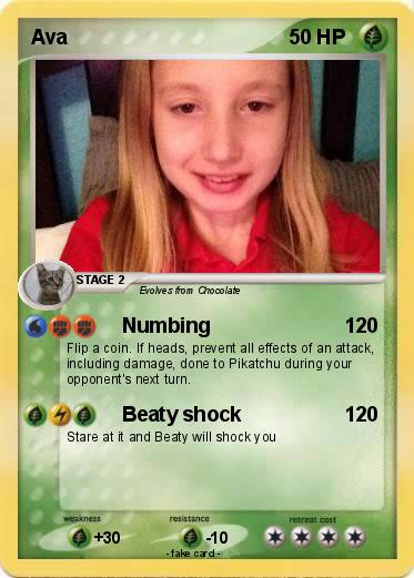 Pokémon Ava 76 76 - Numbing - My Pokemon Card