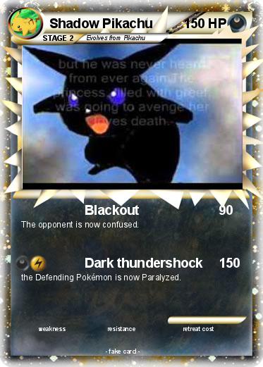 Pokémon Shadow Pikachu 963 963 - Blackout - My Pokemon Card