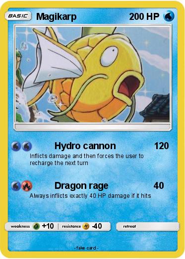 Pokémon Magikarp 1884 1884 - Hydro cannon - My Pokemon Card