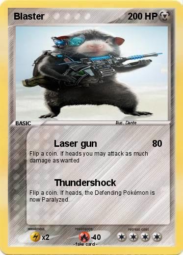 Pokémon Blaster 51 51 - Laser gun - My Pokemon Card