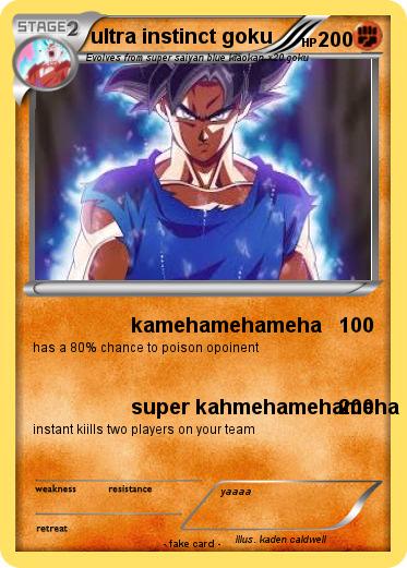 Pokémon ultra instinct goku 5 5 - kamehamehameha - My Pokemon Card