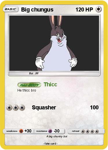 Pokémon Big chungus 899 899 - Thicc - My Pokemon Card