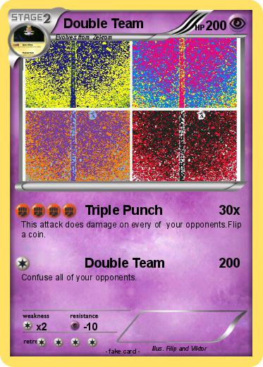 Pokémon Double Team 21 21 - Triple Punch - My Pokemon Card