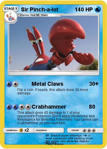 Pokémon Sir Pinch a lot 1 1 - Metal Claws - My Pokemon Card
