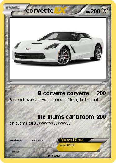 Pokémon corvette 116 116 - B corvette corvette - My Pokemon Card