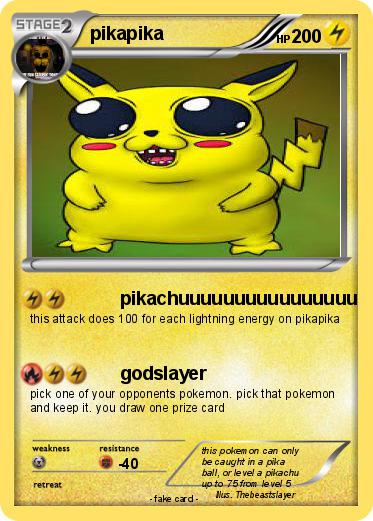 Pokémon pikapika 33 33 - pikachuuuuuuuuuuuuuuuu - My Pokemon Card