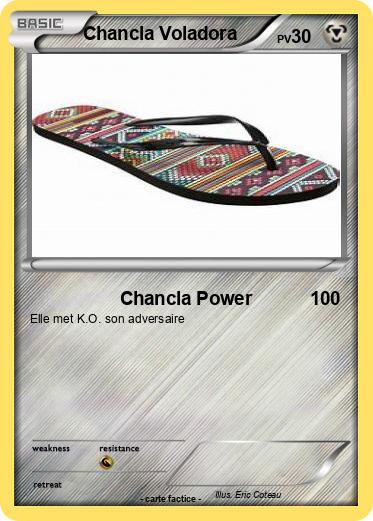 Pokémon Chancla Voladora - Chancla Power - Ma carte Pokémon