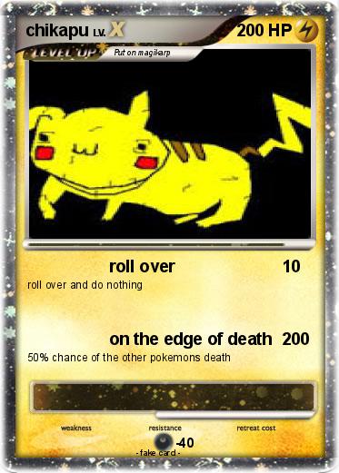 Pokémon chikapu 3 3 - roll over - My Pokemon Card