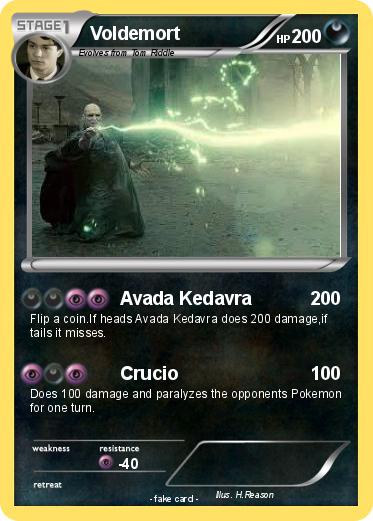 Pokémon Voldemort 498 498 - Avada Kedavra - My Pokemon Card