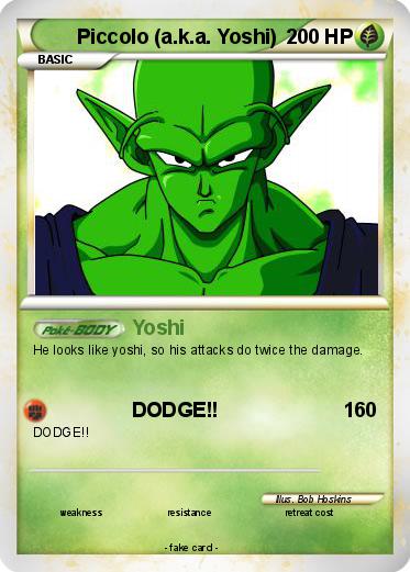 Pokémon Piccolo a k a Yoshi - Yoshi - My Pokemon Card