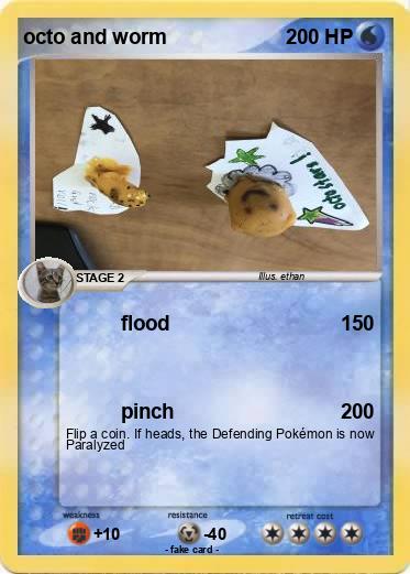 Pokémon octo and worm - flood - My Pokemon Card