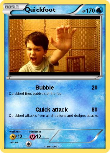 Pokémon Quickfoot - Bubble - My Pokemon Card