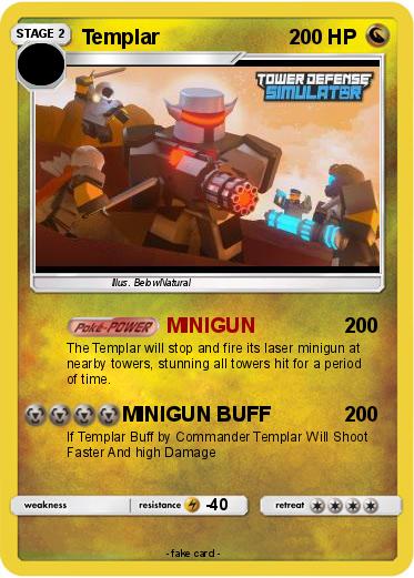 Pokémon Templar 25 25 - MINIGUN - My Pokemon Card