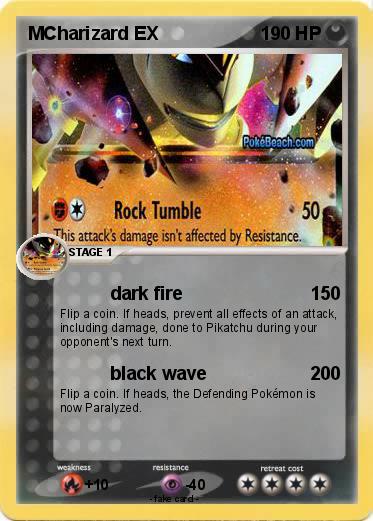 Pokémon MCharizard EX 134 134 - dark fire - My Pokemon Card