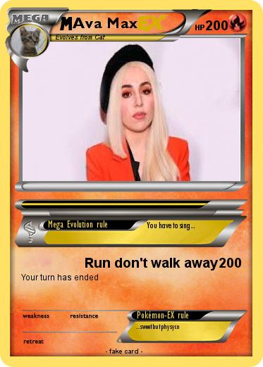 Pokémon Ava Max - Run don't walk away - My Pokemon Card
