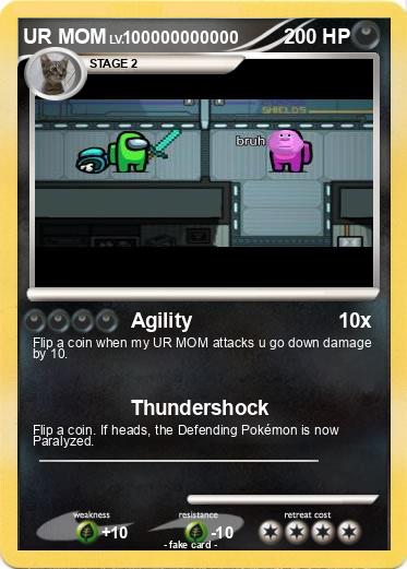 Pokémon UR MOM 607 607 - Agility - My Pokemon Card