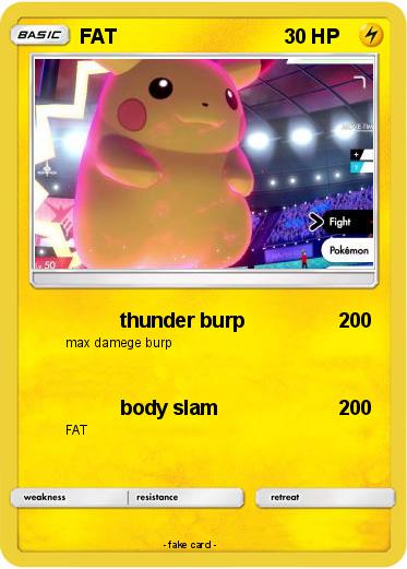 Pokémon FAT 5117 5117 - thunder burp - My Pokemon Card