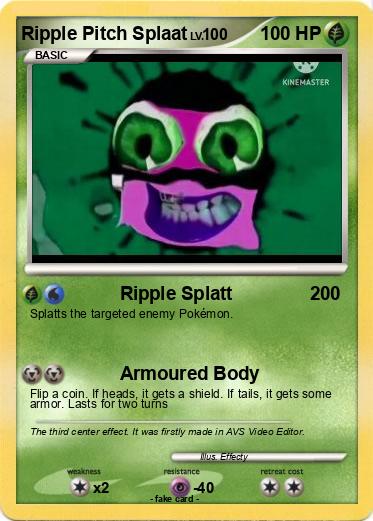 Pokémon Ripple Pitch Splaat - Ripple Splatt - My Pokemon Card