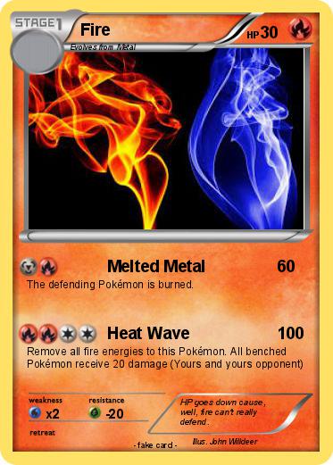 Pokémon Fire 7273 7273 - Melted Metal - My Pokemon Card