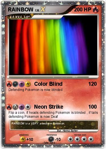 Pokémon RAINBOW 1247 1247 - Color Blind - My Pokemon Card