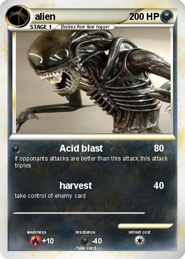 Pokémon alien 349 349 - Acid blast - My Pokemon Card