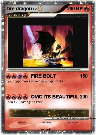 Pokémon fire dragon 635 635 - FIRE BOLT - My Pokemon Card