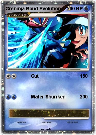 Pokémon Greninja Bond Evolution - Cut - My Pokemon Card