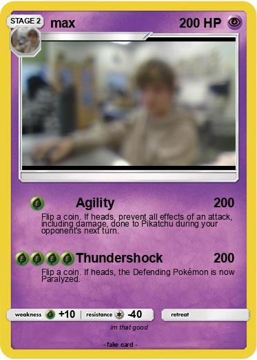 Pokémon max 2078 2078 - Agility - My Pokemon Card