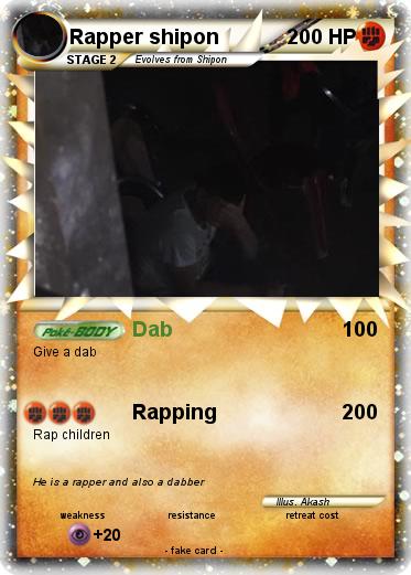 Pokémon Rapper shipon - Dab - My Pokemon Card